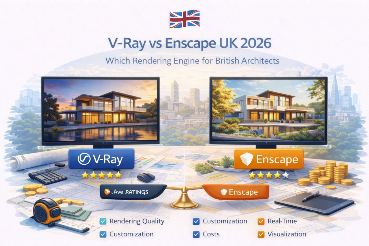 V-Ray vs Enscape UK 2026: Which Rendering Engine for Architects ...