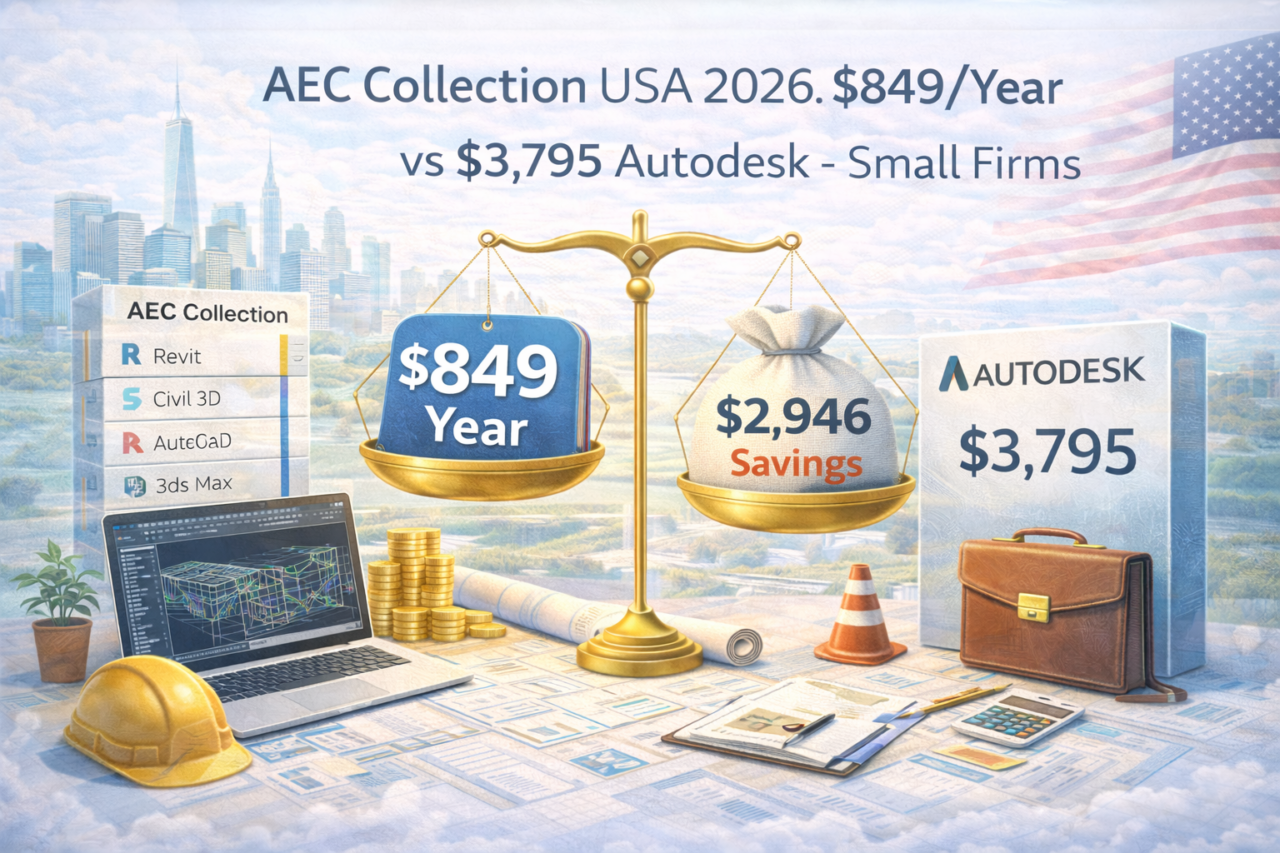 AEC Collection USA Pricing: $849 vs $3,795 - Save $2,946 | DigitaLicence